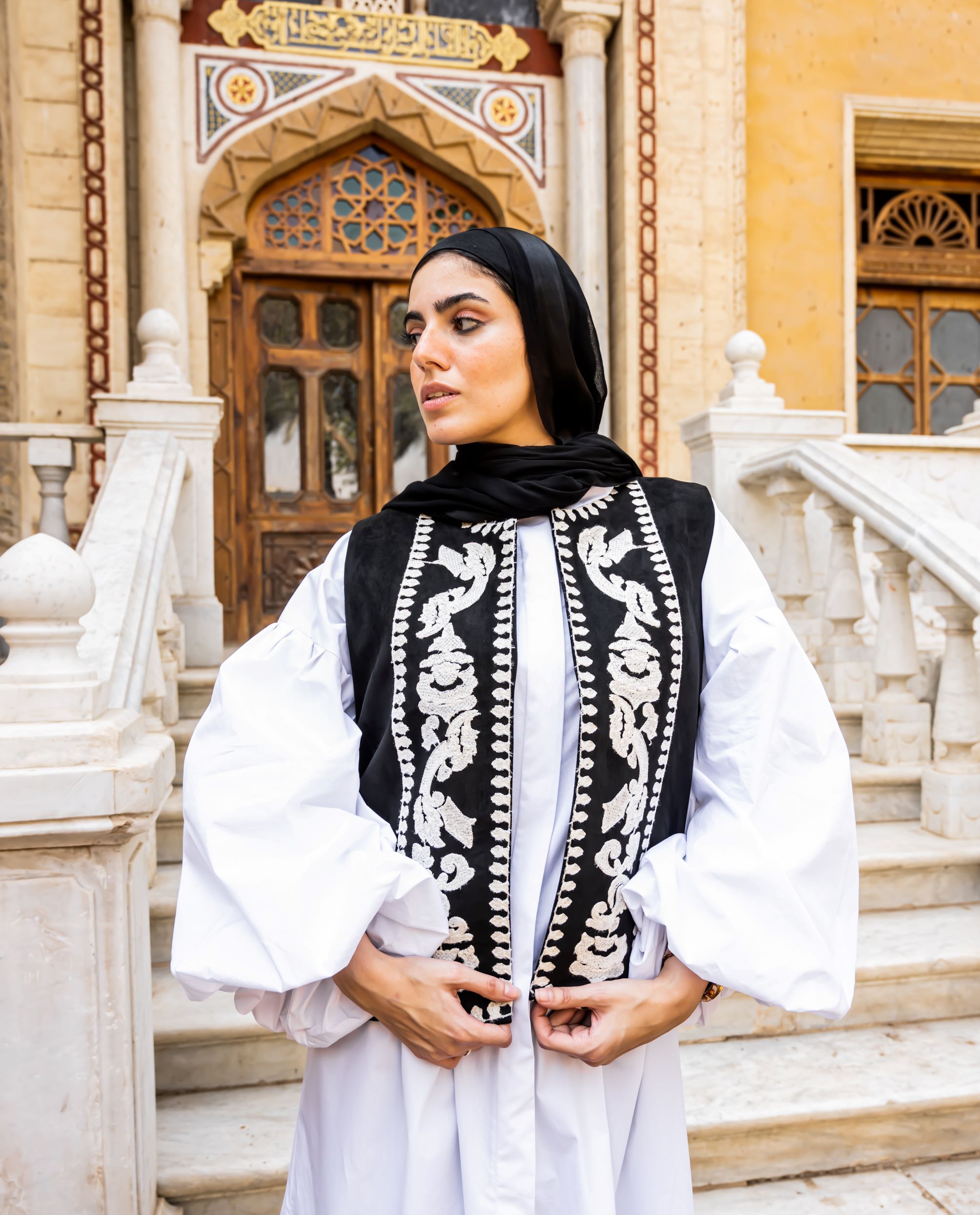 Ethnic Suede Vest-Black – Hijab Boutique
