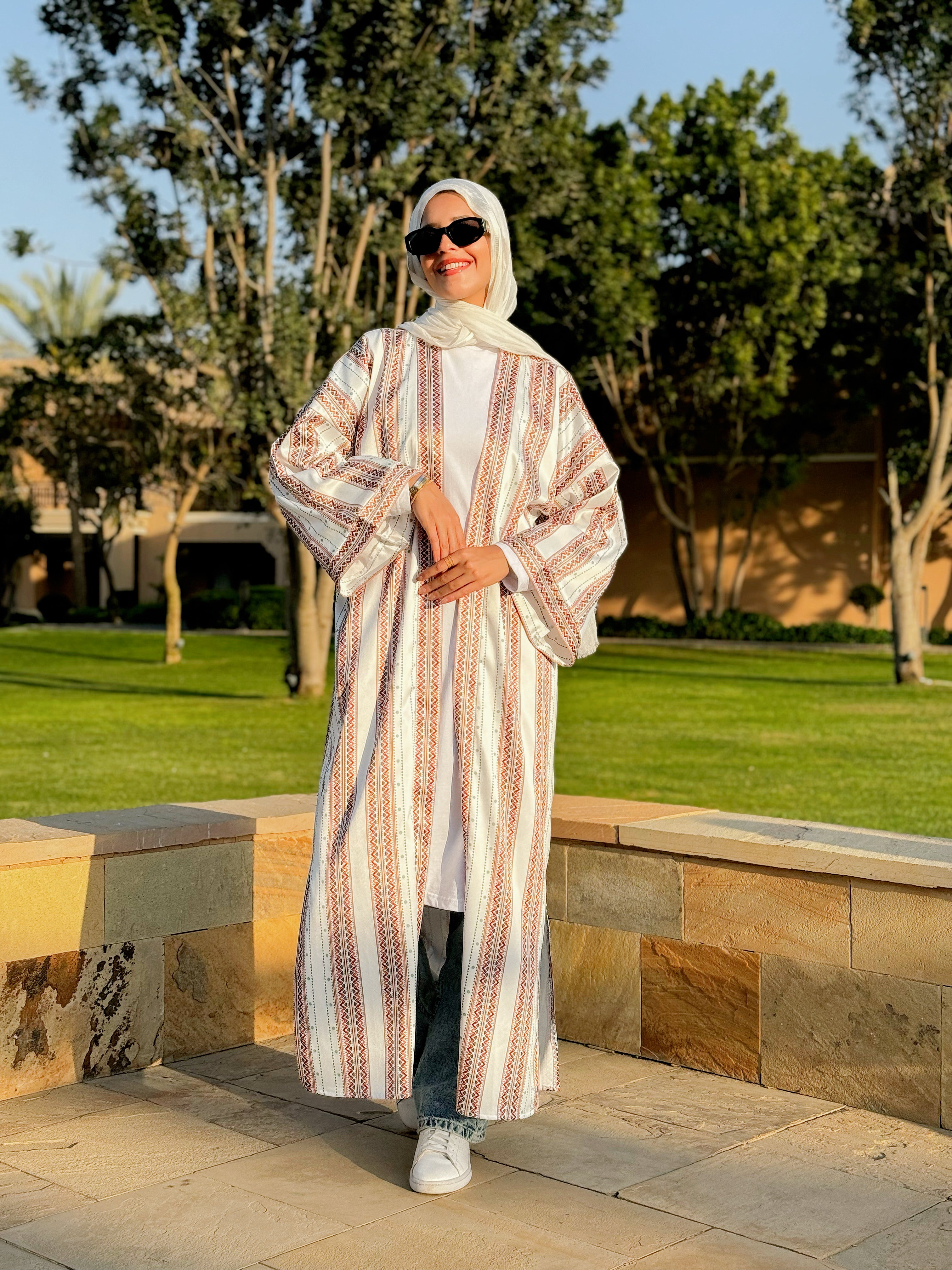 Oriental Stripes Cardigan-Havan – Hijab Boutique